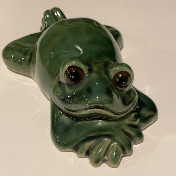 Vintage Ceramic Frog - Etsy