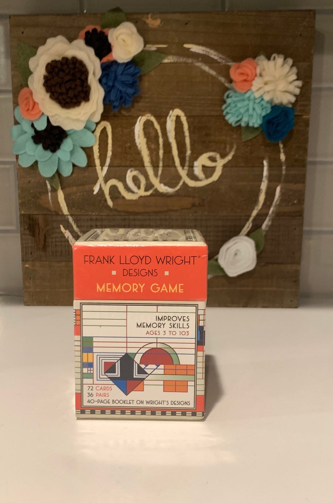 Frank Lloyd Wright Designs Memory Game Skill Building Card Deck Memory ...