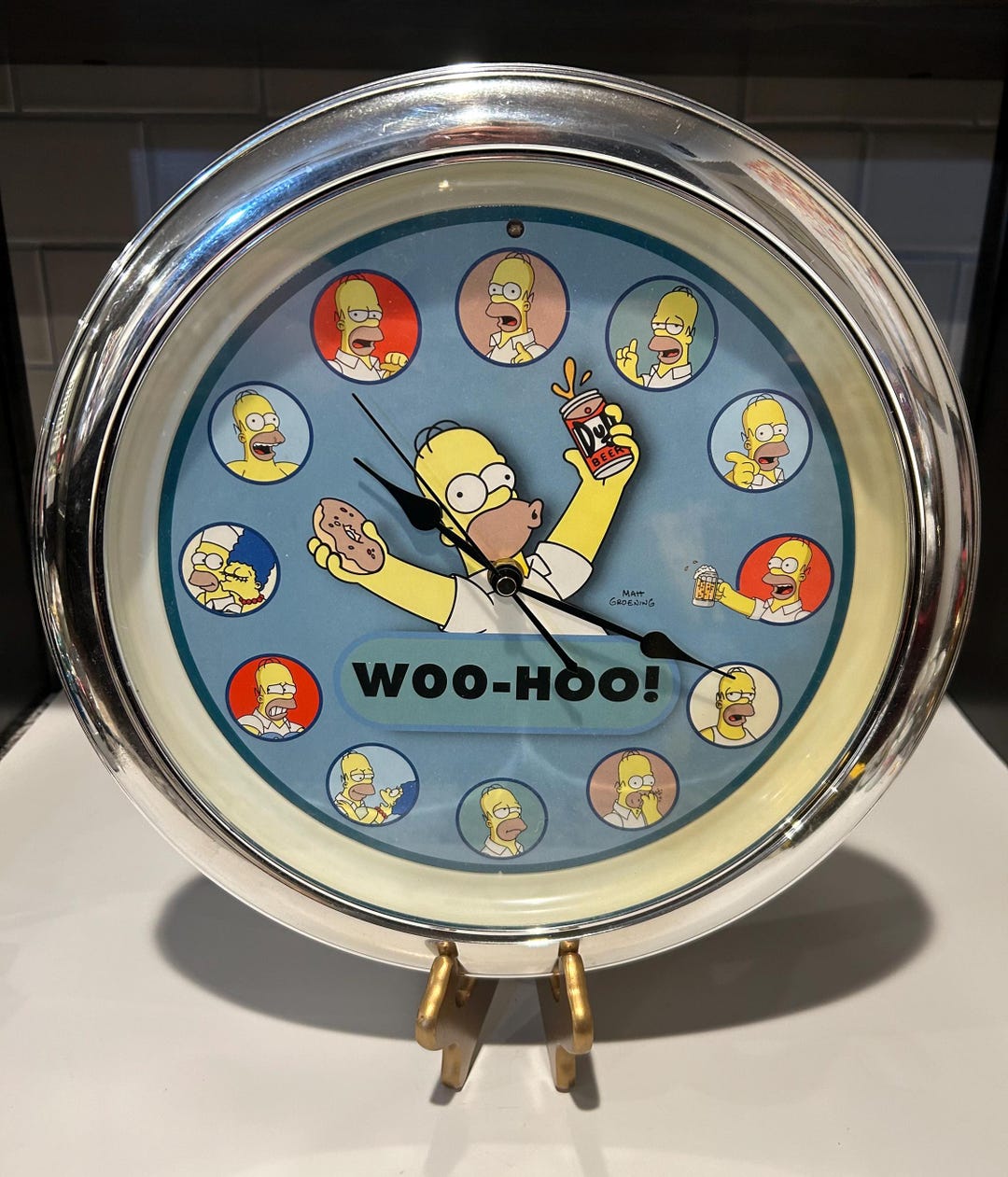 Homer Simpson Woo-hoo Clock | Fun Talking Homer Simpson Woo-hoo Wall ...