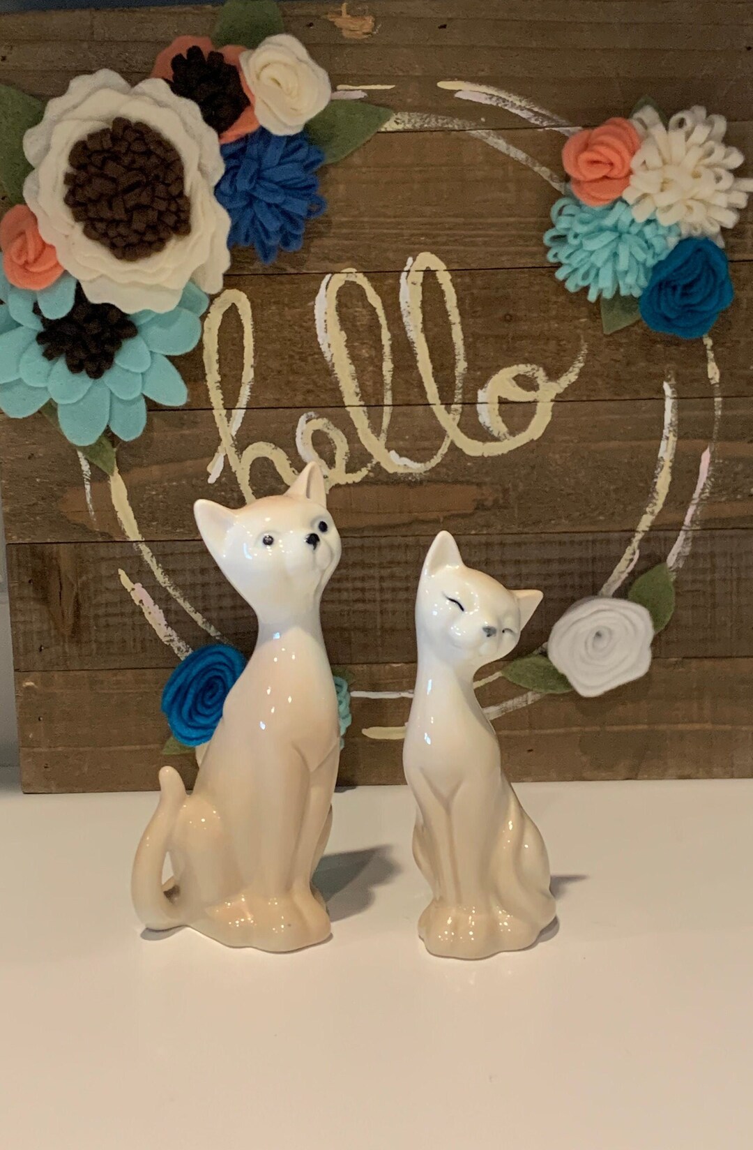 Cat Figurines | Vintage Cat Figurines | Cat Lover Gift | Cat Home Decor ...