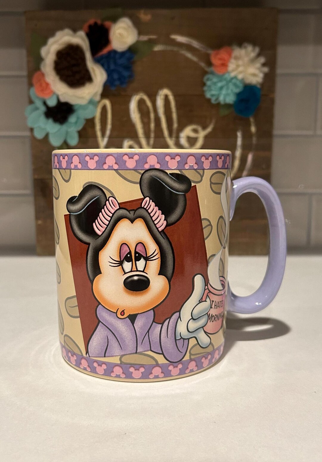 Vintage Minnie Mouse Coffee Mug mornings Arent Pretty Collectable ...
