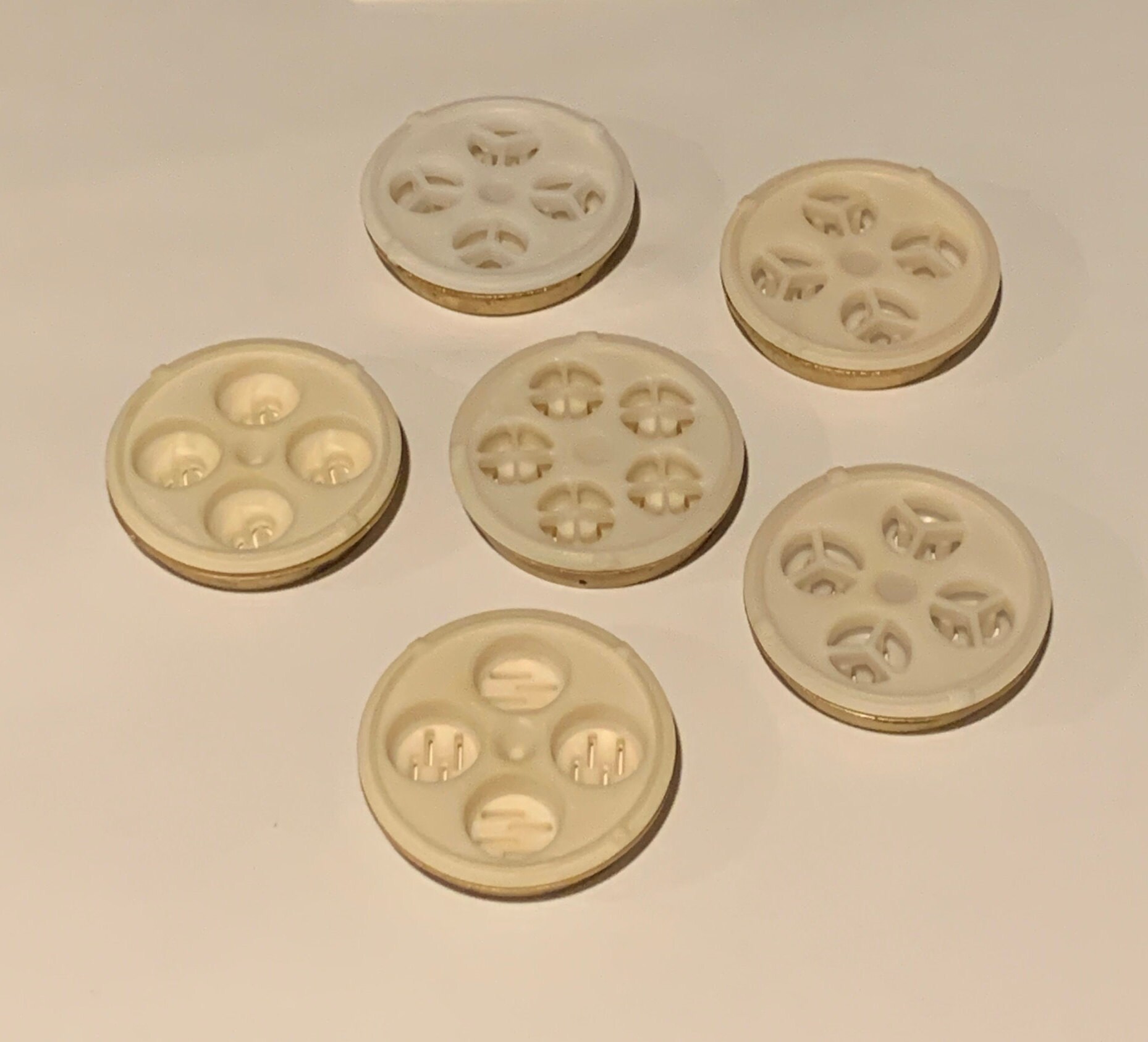 Vintage Brass Pasta Dies Made in Italy A Set of Six Pasta - Etsy