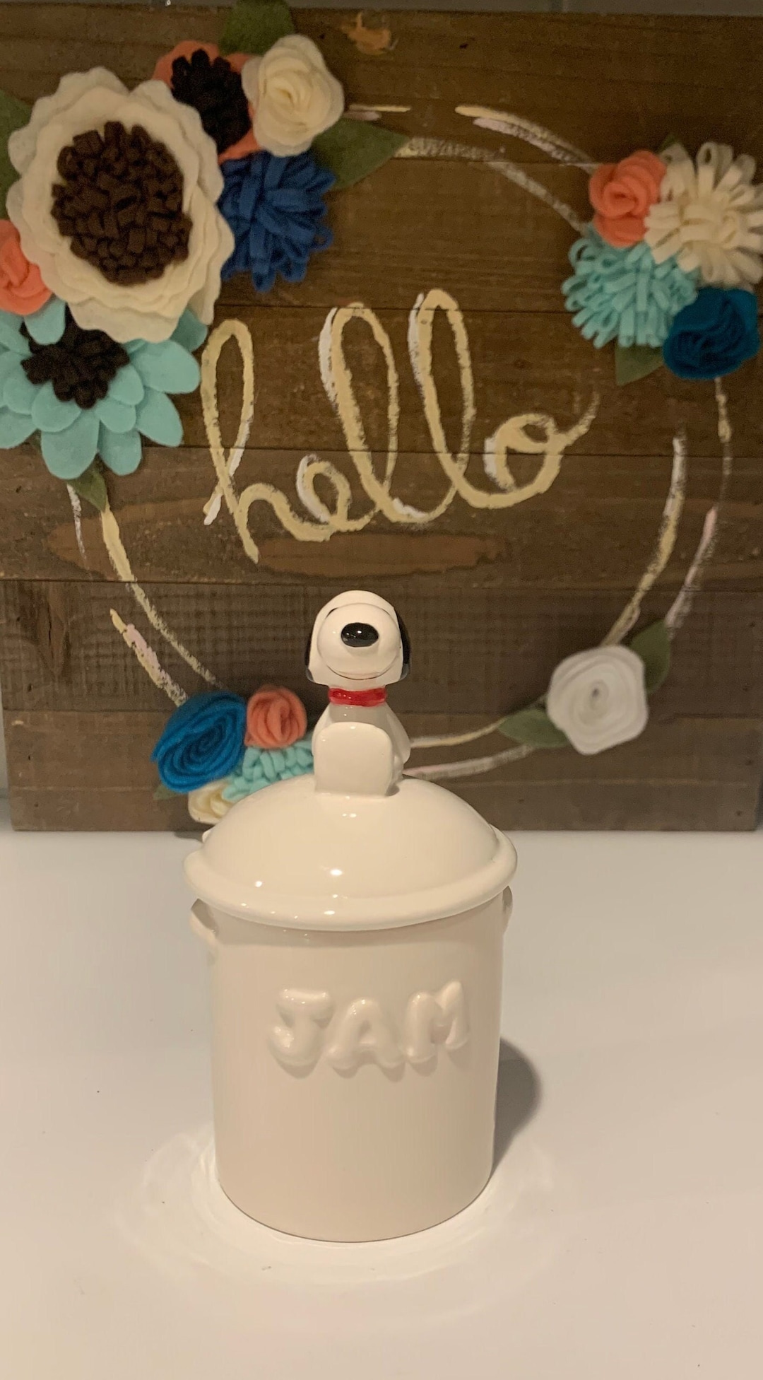 Snoopy Jam Canister | Snoopy Kitchen Decor | Snoopy Collectable - Etsy