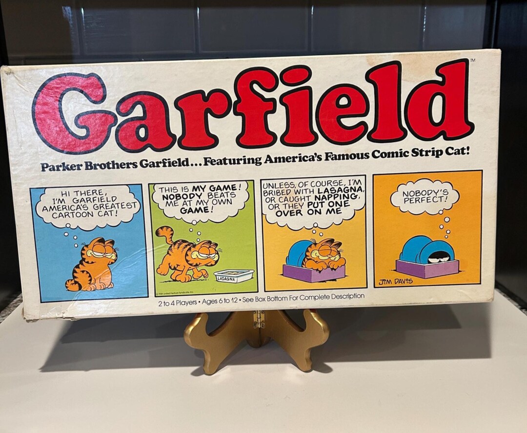 Garfield Board Game Featuring America's Famous Comic Strip Cat ...