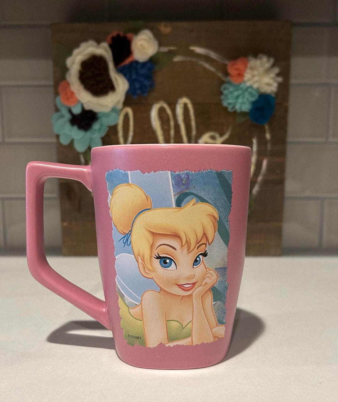 Tinkerbell Coffee Mug Tinkerbell Collectable Coffee Mug Pink Tinkerbell ...