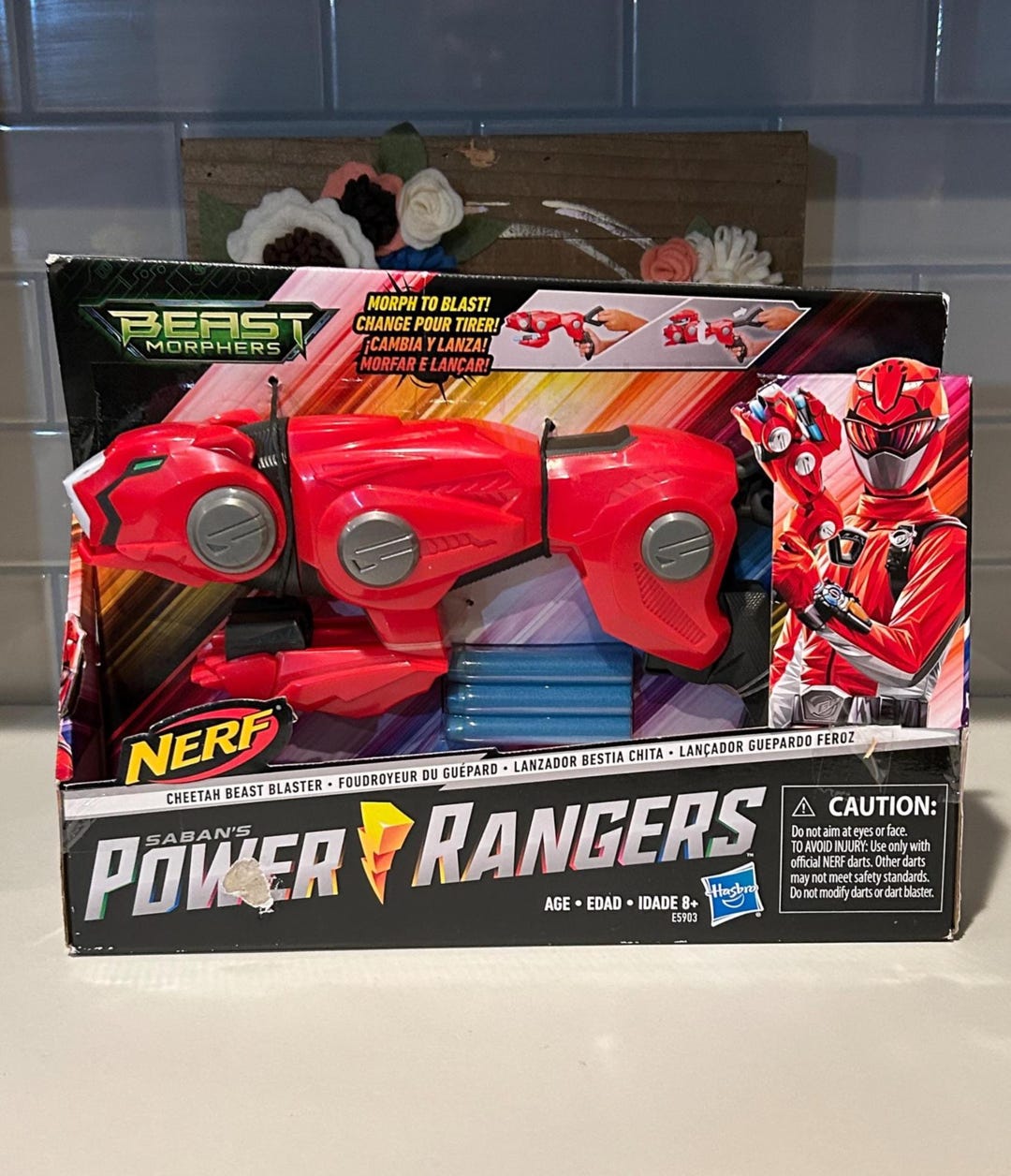 Power Rangers Beast Morphers Cheetah Beast Blaster From TV Show Red ...