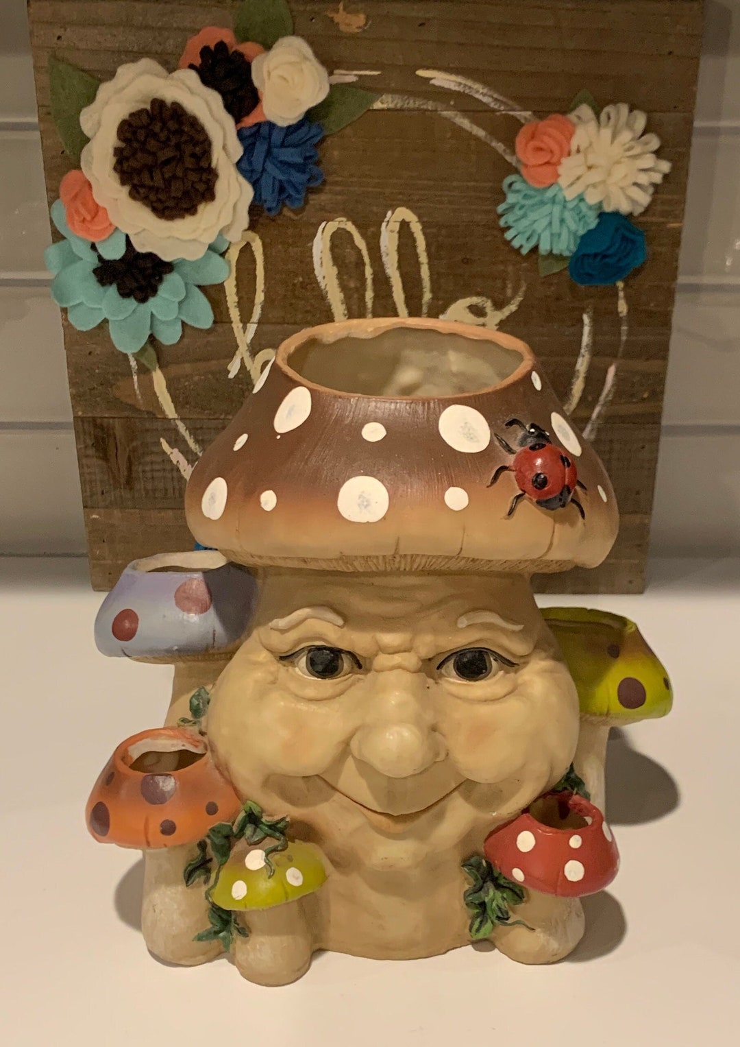 Mushroom Planter | Mushroom Herb Planter | Kitchen Herb Planter ...