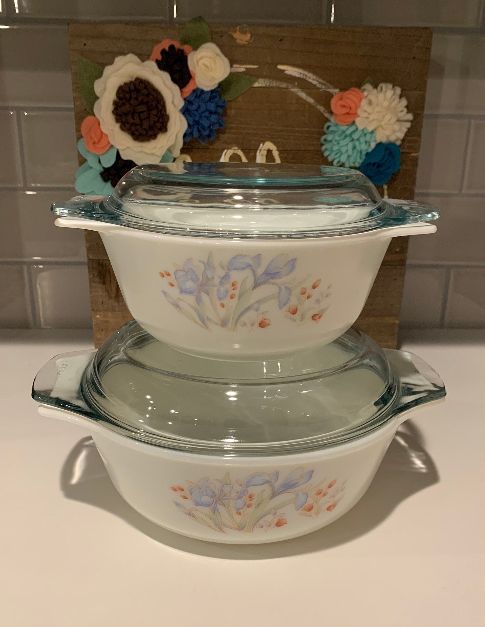 PYREX Casserole Dish-blue Iris England Vintage Kitchenware | Etsy PYREX Casserole Dish-blue Iris England Vintage Kitchenware | Etsy