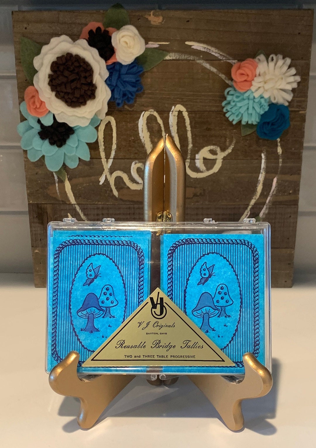 Reusable Bridge Tallies | Two and Three Table Progressive | Vintage ...