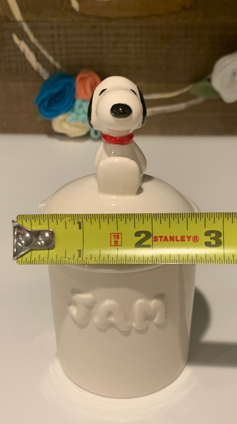 Snoopy Jam Canister Snoopy Kitchen Decor Snoopy - Etsy