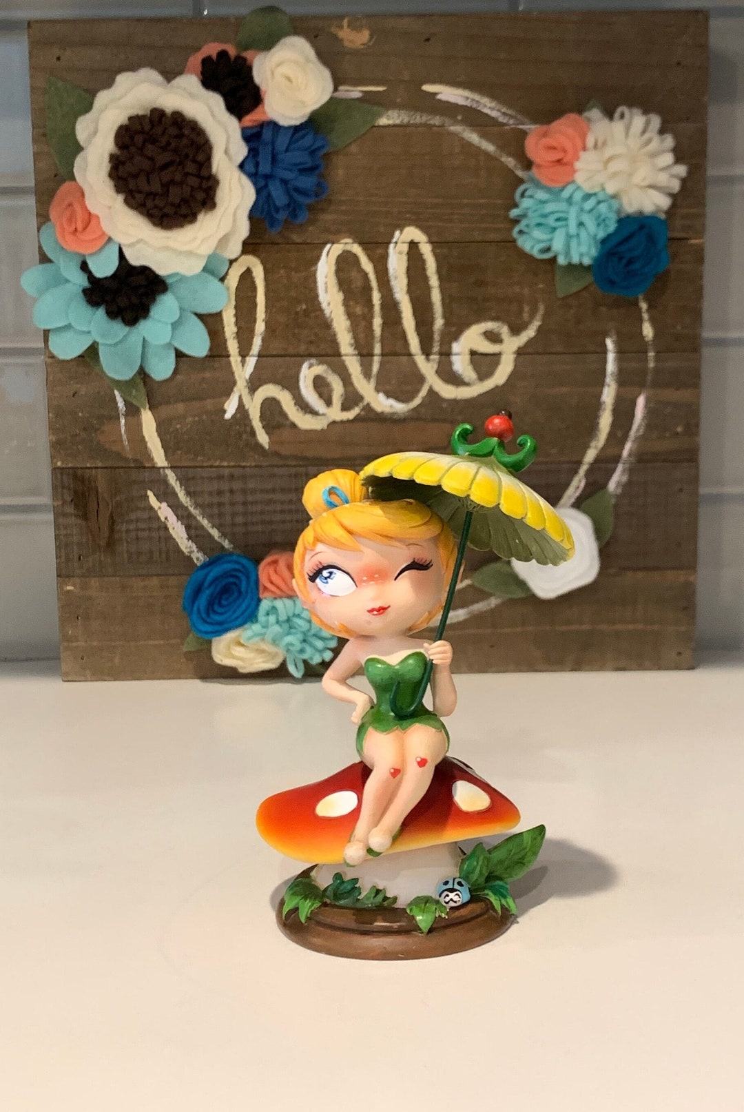 Miss Mindy Tinker Bell Resin Figurine Tinker Bell Lover - Etsy