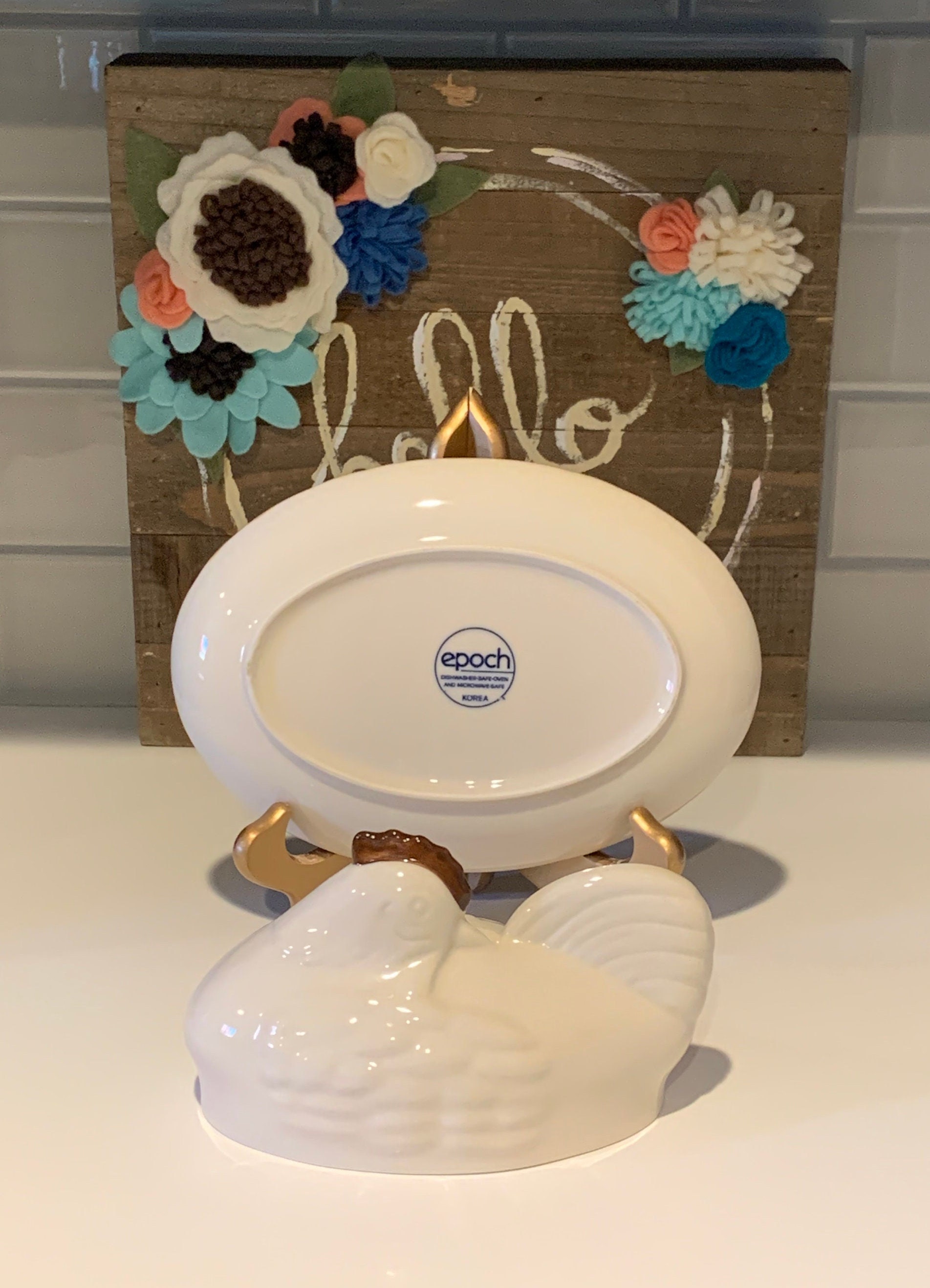 Nesting Hen Butter Dish Hen Kitchen Decor Farm House | Etsy