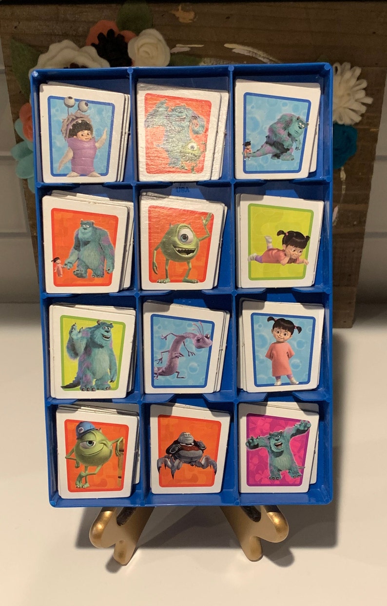 Vintage Monsters Inc Memory Game complete - Etsy