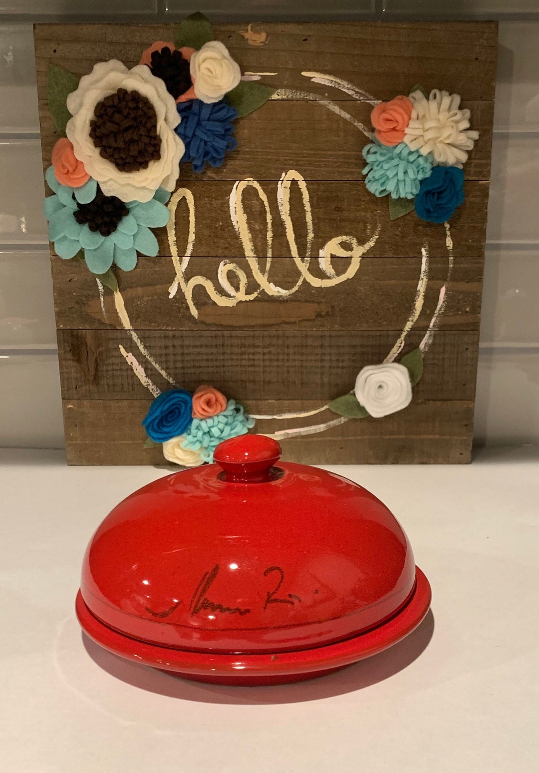 Mamma Ro Pottery Butter Dish Collectable Classic Collection Mamma Ro ...