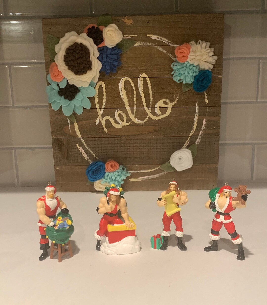 Vintage WCW Wrestling Trendmasters Christmas Tree Ornaments | Wrestler ...