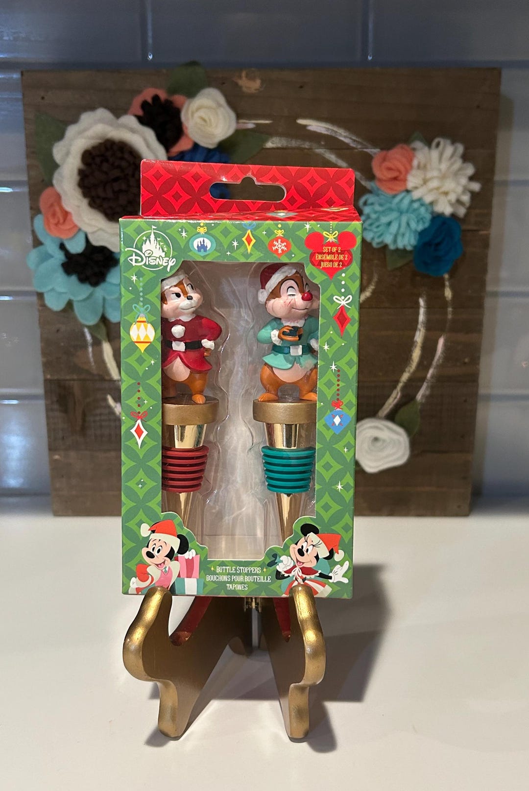Disney Chipmunks Bottle Stoppers | Fun Christmas Authentic Disney Wine ...