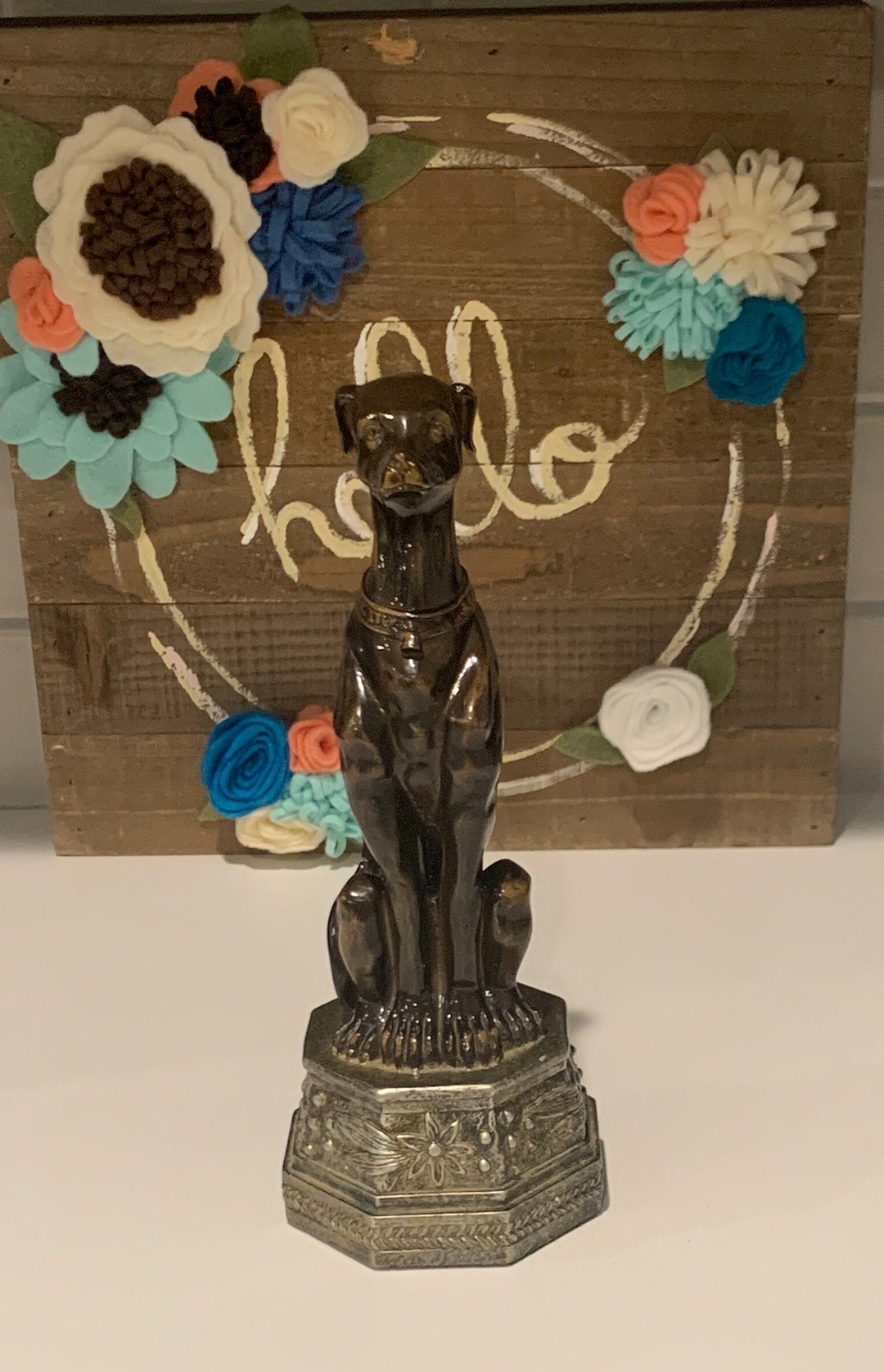 Greyhound Figurine | Greyhound Bookend - Etsy