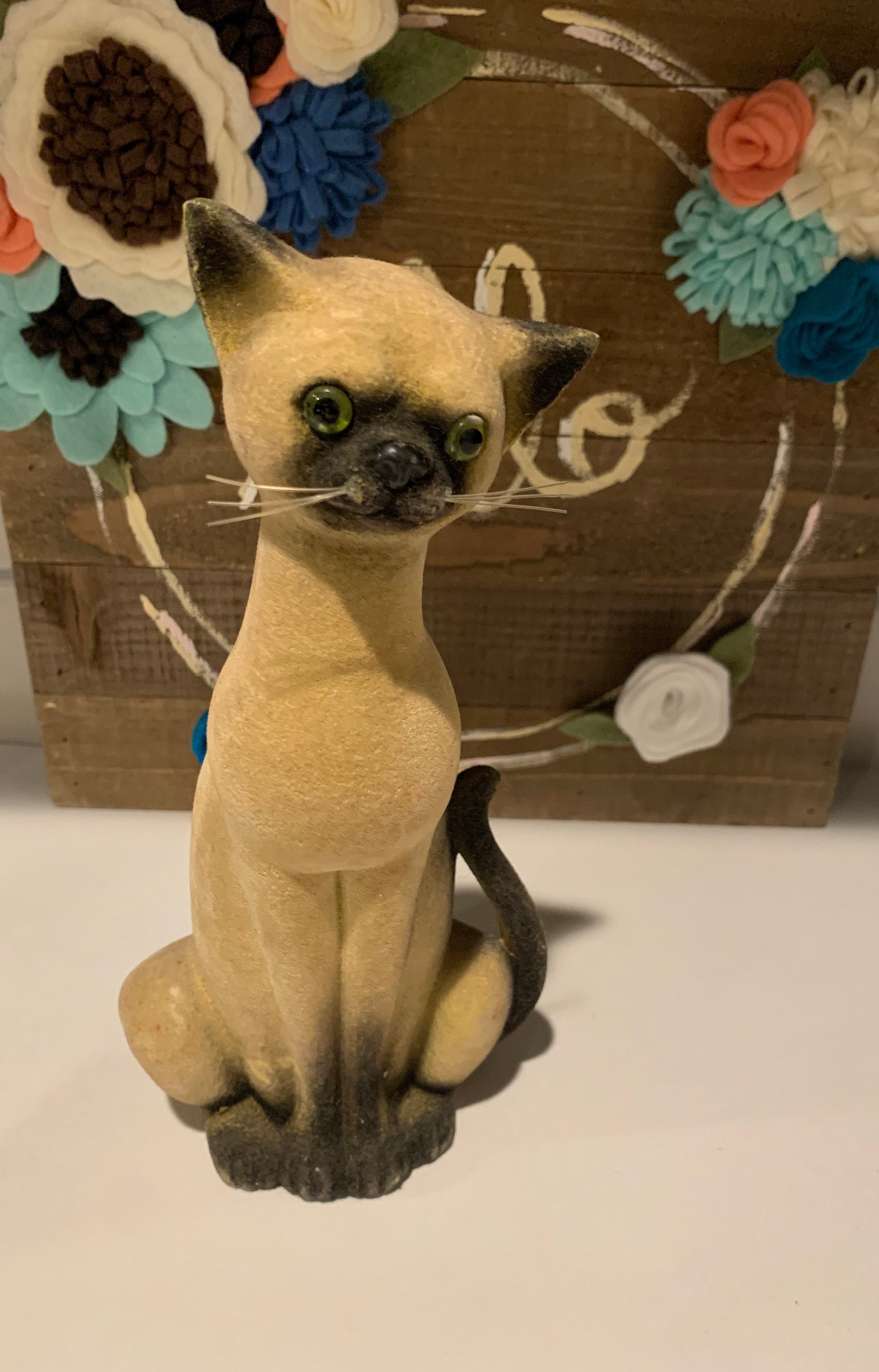 Siamese Cat Figurine Vintage Siamese Cat Decor - Etsy