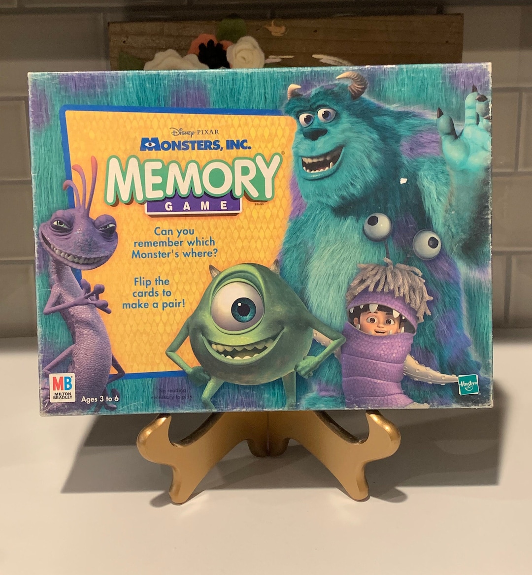 Vintage Monsters Inc Memory Game -complete | Cognitive Building Game ...