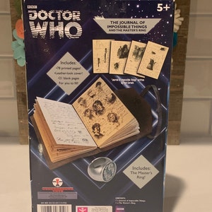 Doctor Who Journal of Impossible Things & the Master's Ring 10th Doctor ...