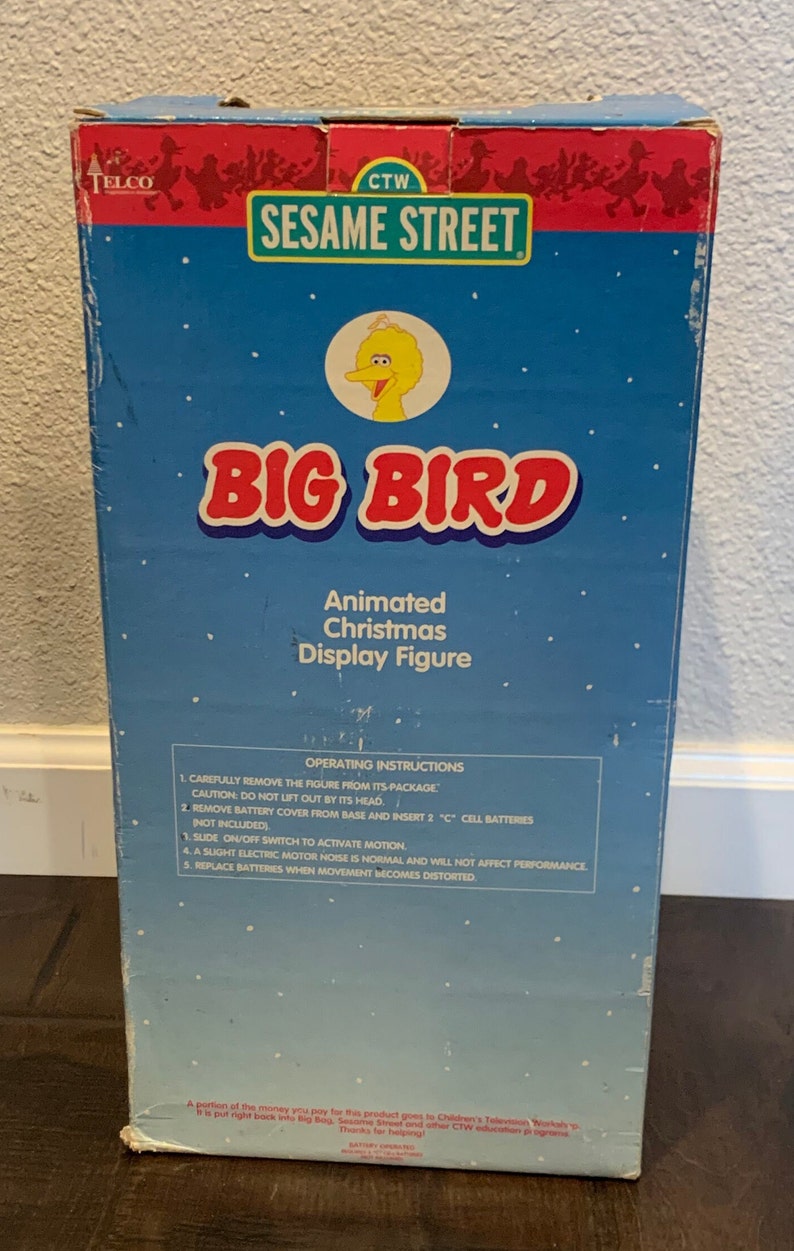 Vintage Sesame Street Big Bird Animated Christmas Display - Etsy