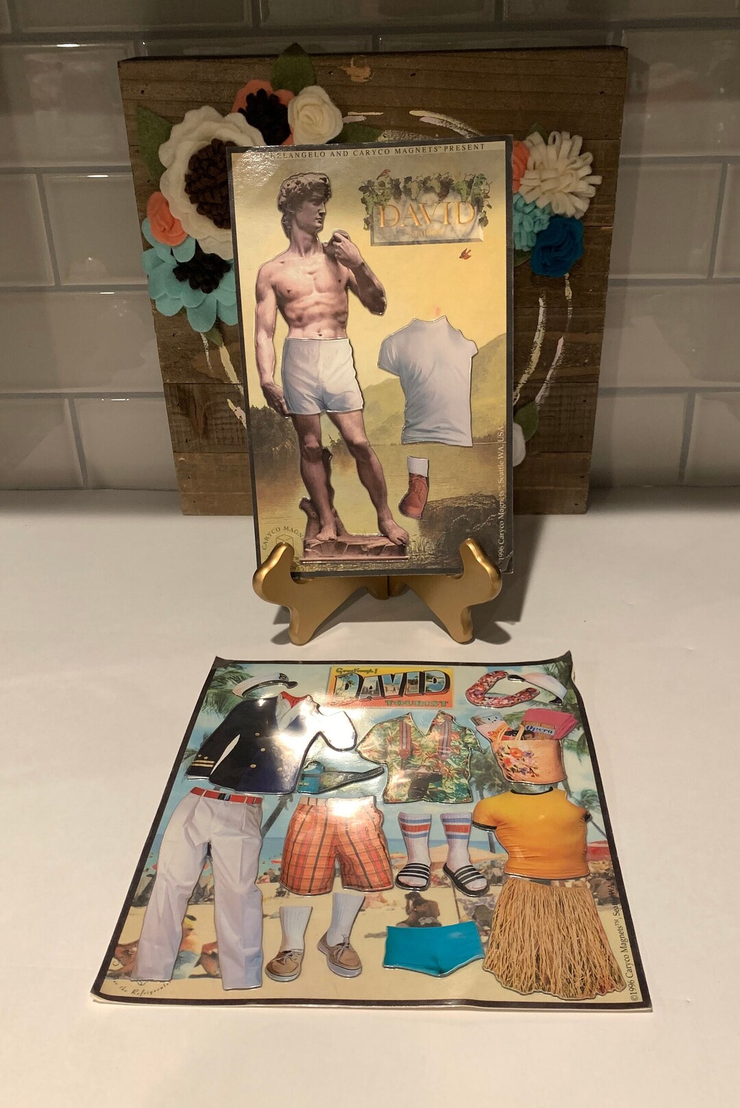 Caryco David Refrigerator Magnets Collectable Dress Me David Magnets ...