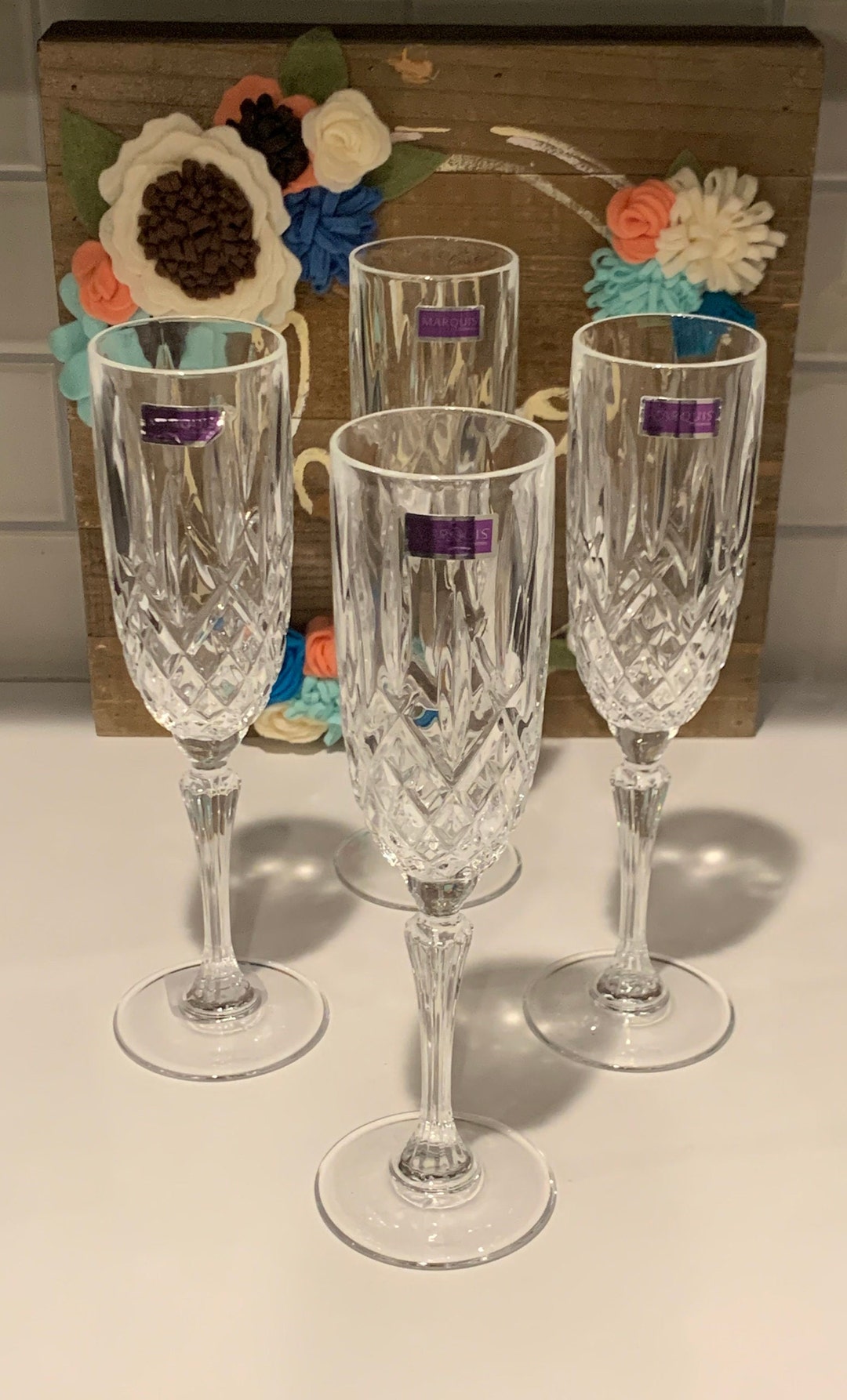 Waterford Marcus Markham Crystal Champagne Flutes Waterford Crystal ...