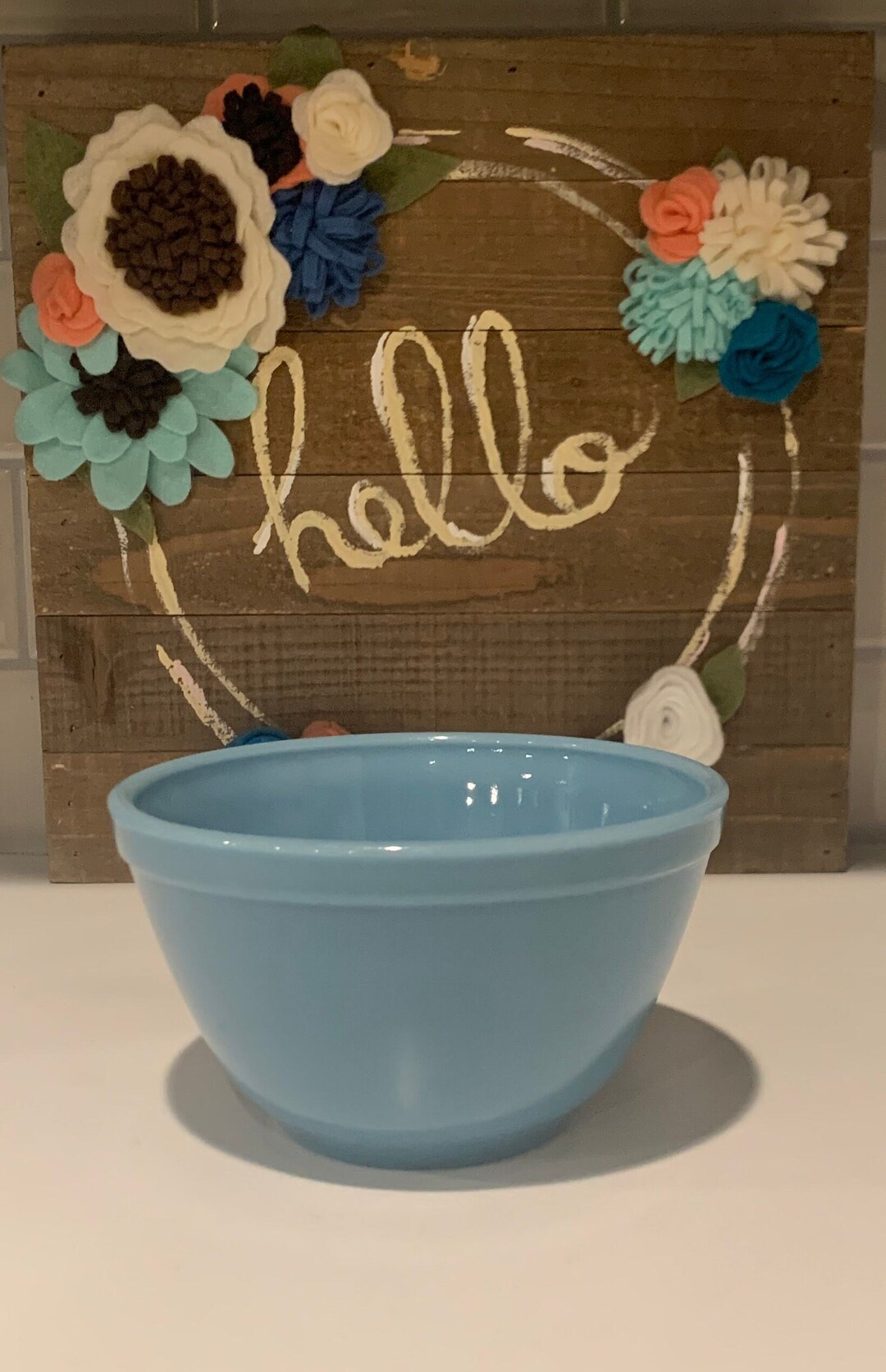 Delphite Blue Pyrex Bowl 402 Bluebelle 1.5 Quart Glass Mixing Bowl ...