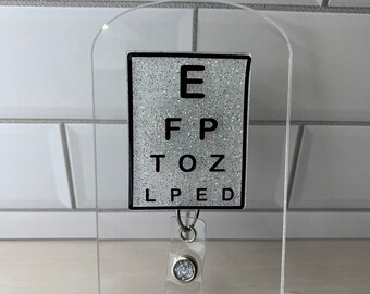 Eye Chart Badge Reel - Etsy