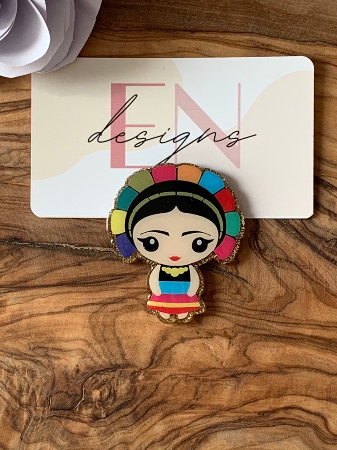 Mexican Maria Doll Badge Reel, Cute Badge Reel, Doll Badge Reel, Maria ...