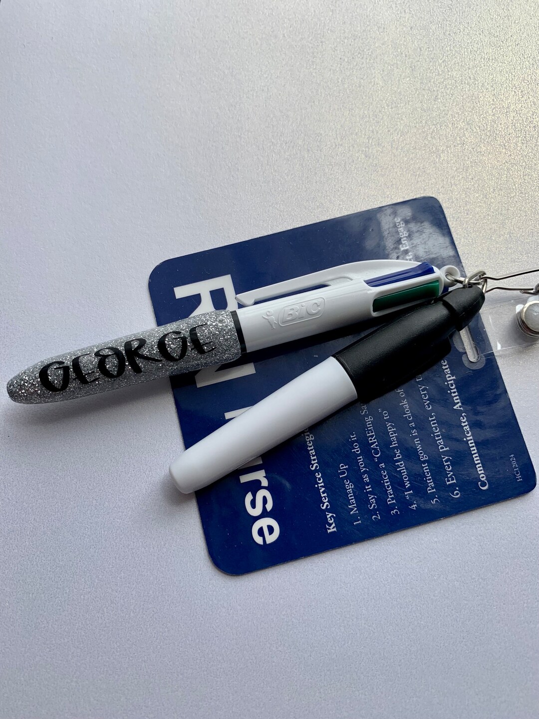 Personalized Mini BIC Pen & Sharpie Set: Nurse/teacher Gift - Etsy