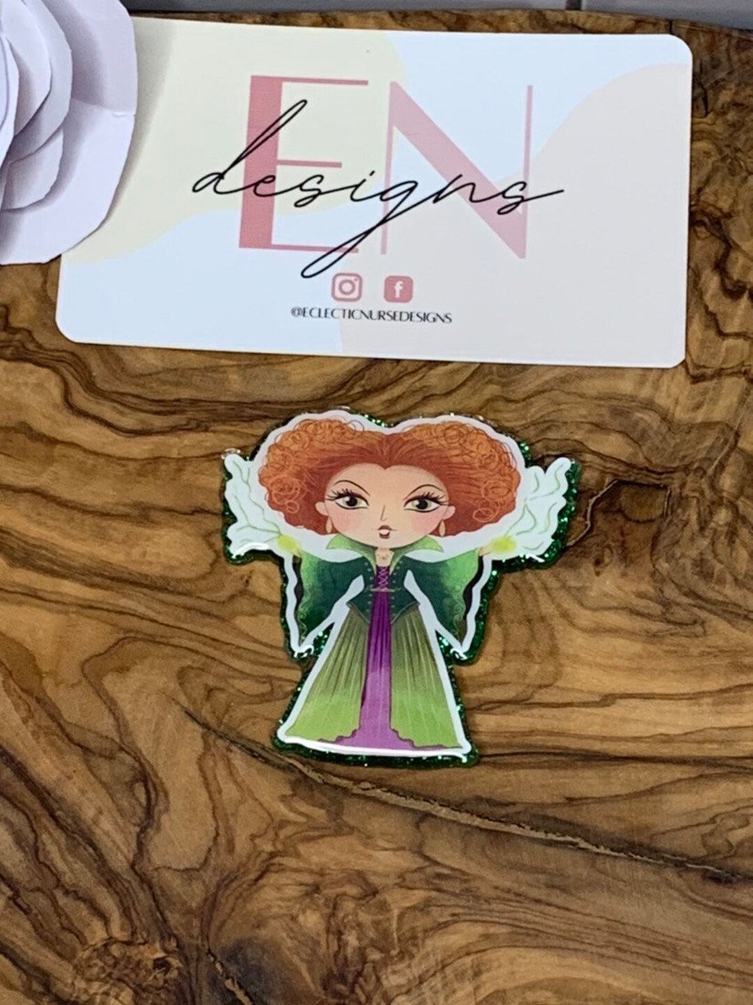 Winifred Sister Badge Reel, Cute Halloween Badge Reel, Sanderson ...