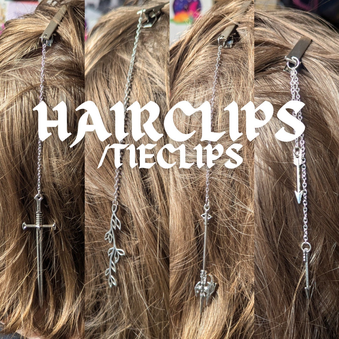 Fantasy Hairclip Halberd Chained Hair Adornments, Hair Jewellery ...