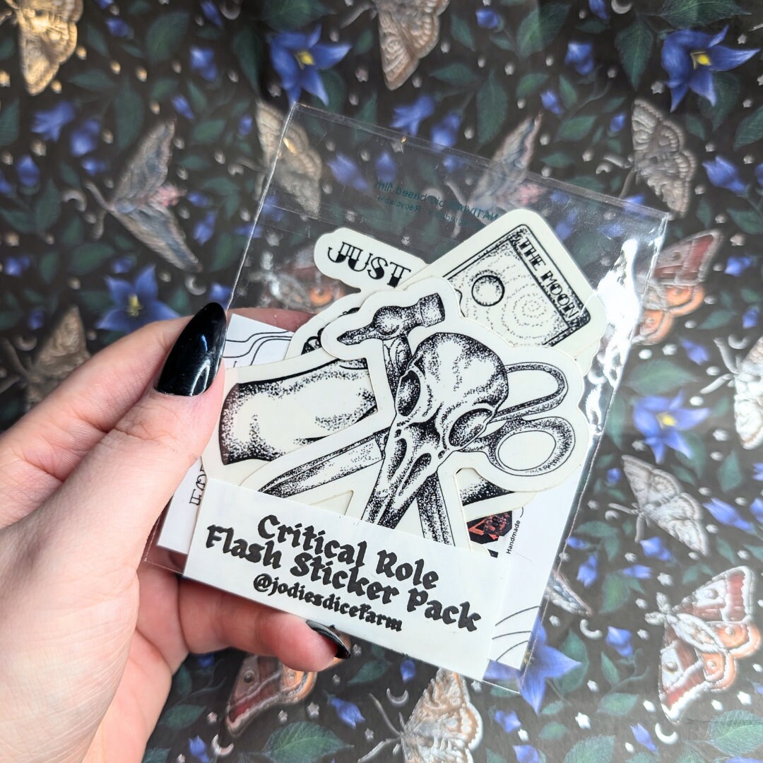 Crit Role Sticker Pack // Tattoo Style Sticker Pack // Pate, Laudna ...