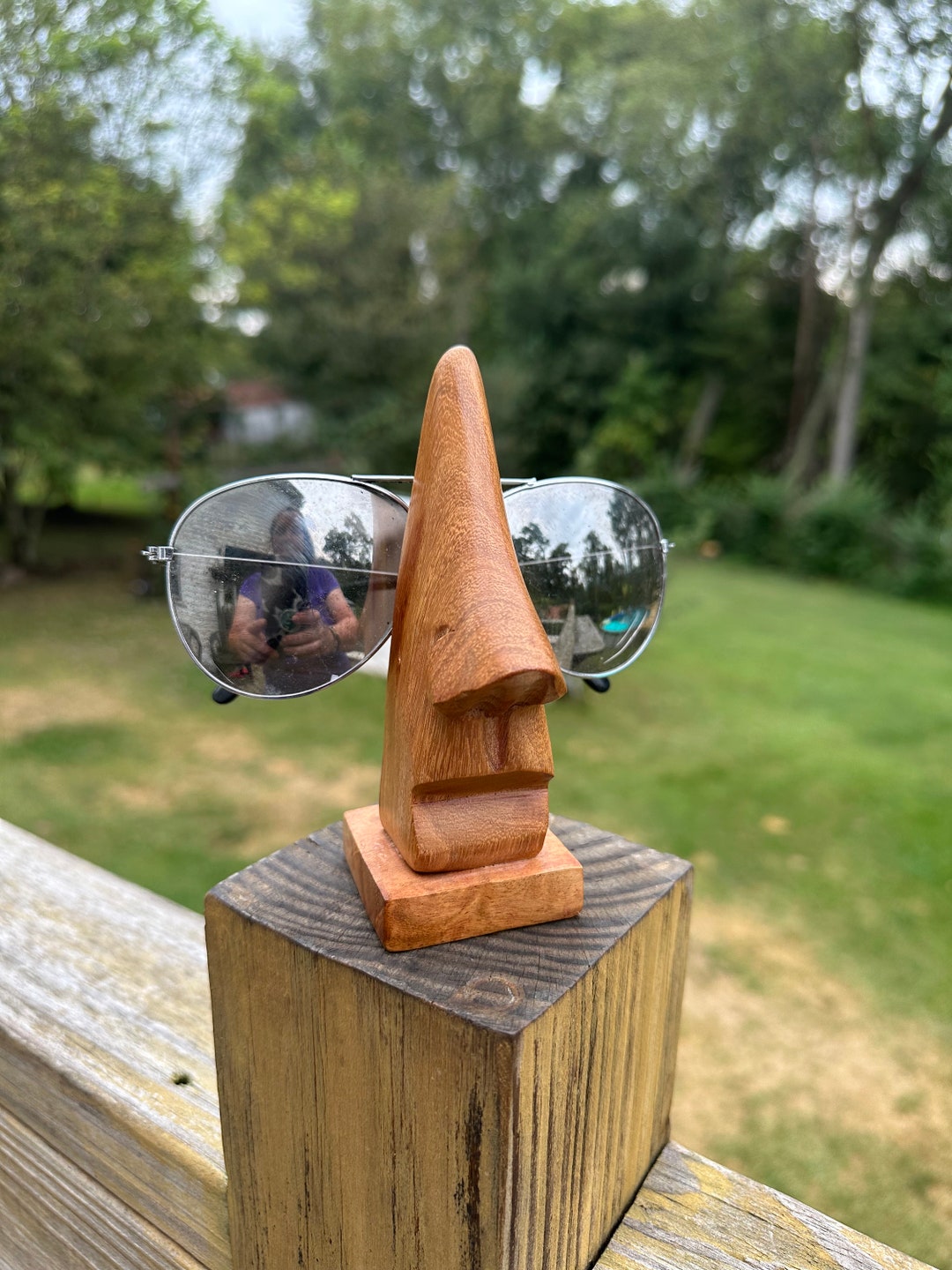 Wooden Handcarved 6 Eyeglass Holder Nose Shaped Spectacle Stand - Etsy