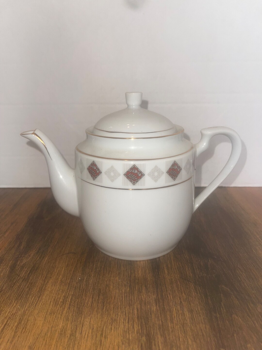 Vintage Asian Teapot Medium Size MCM - Etsy
