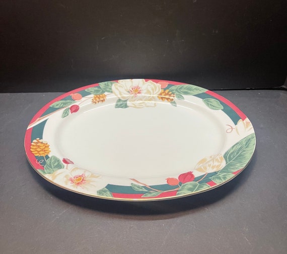 Tienshan Fine China Magnolia Pattern Set of 4 Dinner Plates 10.5 ...