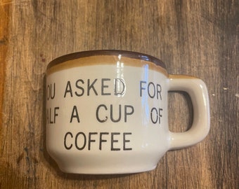 Half a Coffee Cup | Etsy