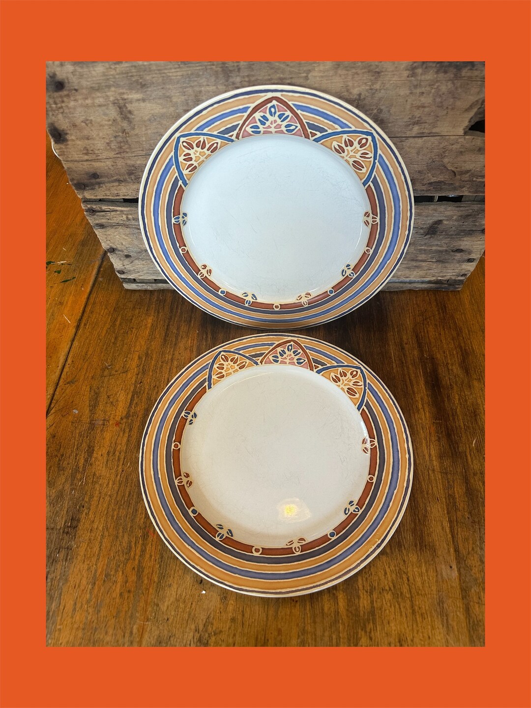 Vintage Block CANYON Stoneware Arches Southwestern Dinner - Etsy