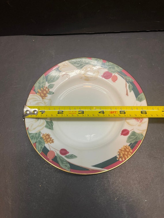 Tienshan Fine China Magnolia Pattern Set of 4 Dinner Plates 10.5 ...