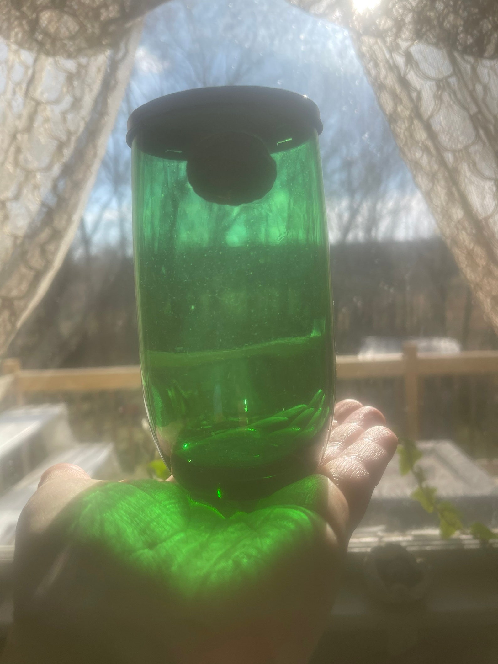 Vintage Anchor Hocking Forest Set of 2 Green Roly Poly Round - Etsy