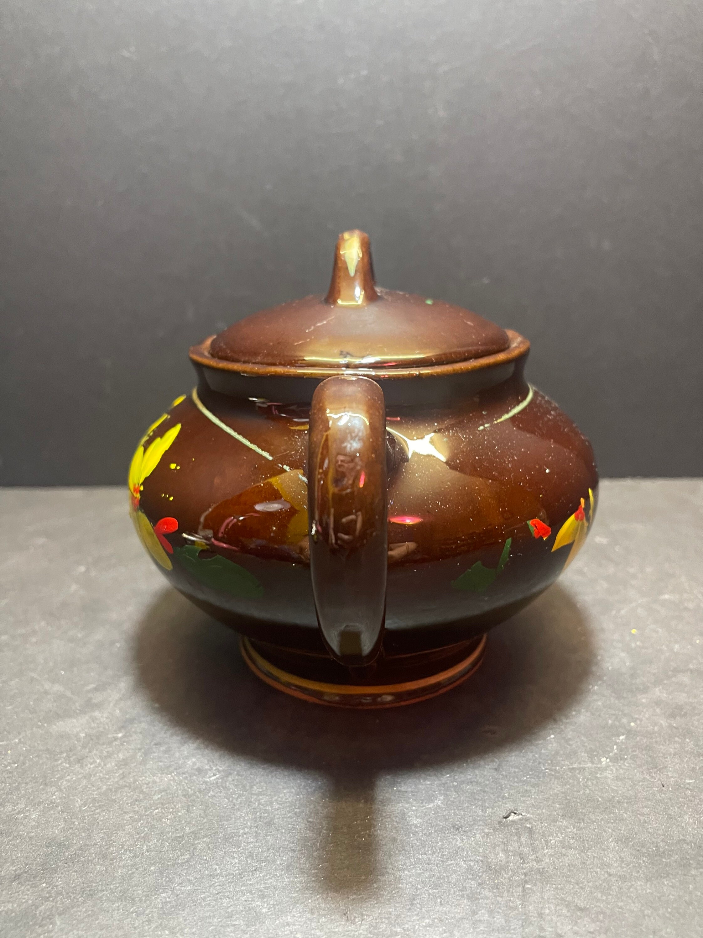 Vintage Royal Canadian Art Pottery Hand Painted Floral Teapot - Etsy