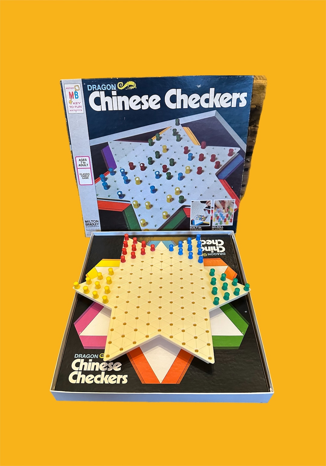 Vintage 1973 Milton Bradley Dragon Chinese Checkers Complete - Etsy