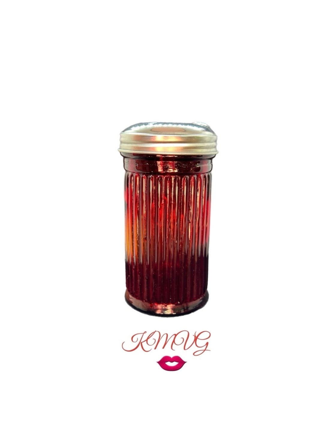 Vintage Red Glass Sugar Shaker Dispenser Stoha Metal Lid 6 - Etsy