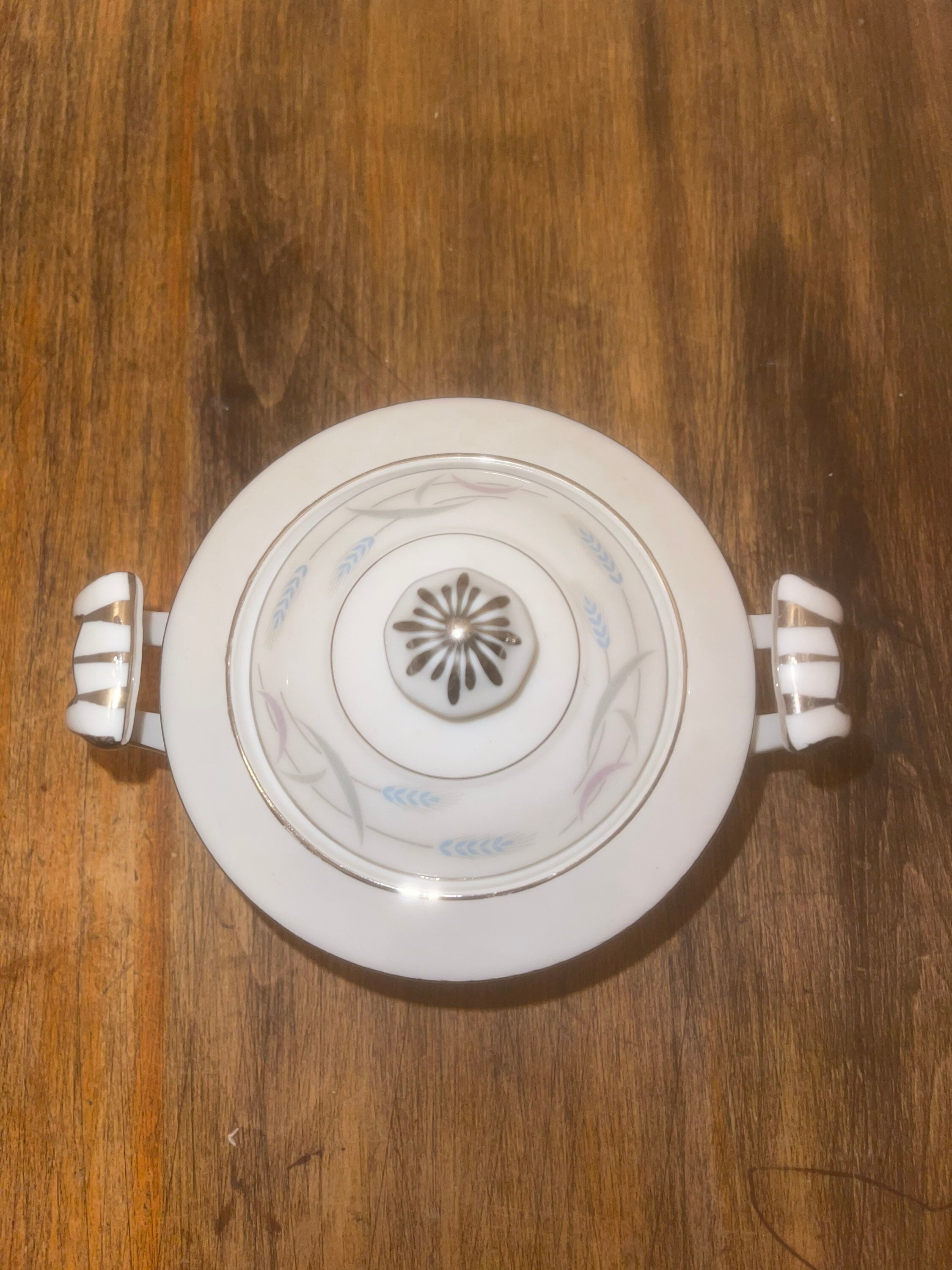 Vintage 1950s Valmont China Sugar Bowl Royal Wheat Pattern - Etsy