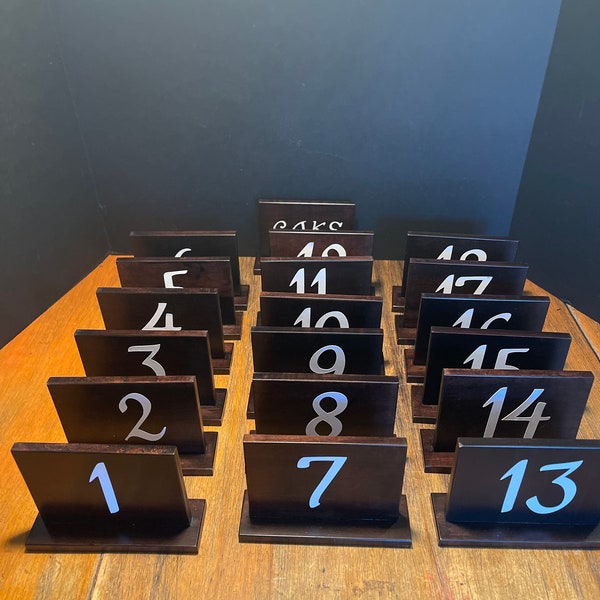 Double Sided Table Number Template - Etsy