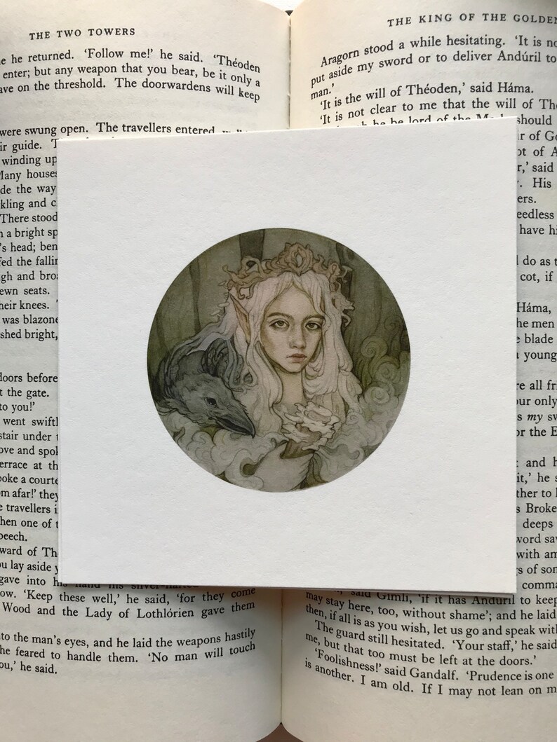 Woodland Fae Princess Print Fantasy Fairytale Forest - Etsy