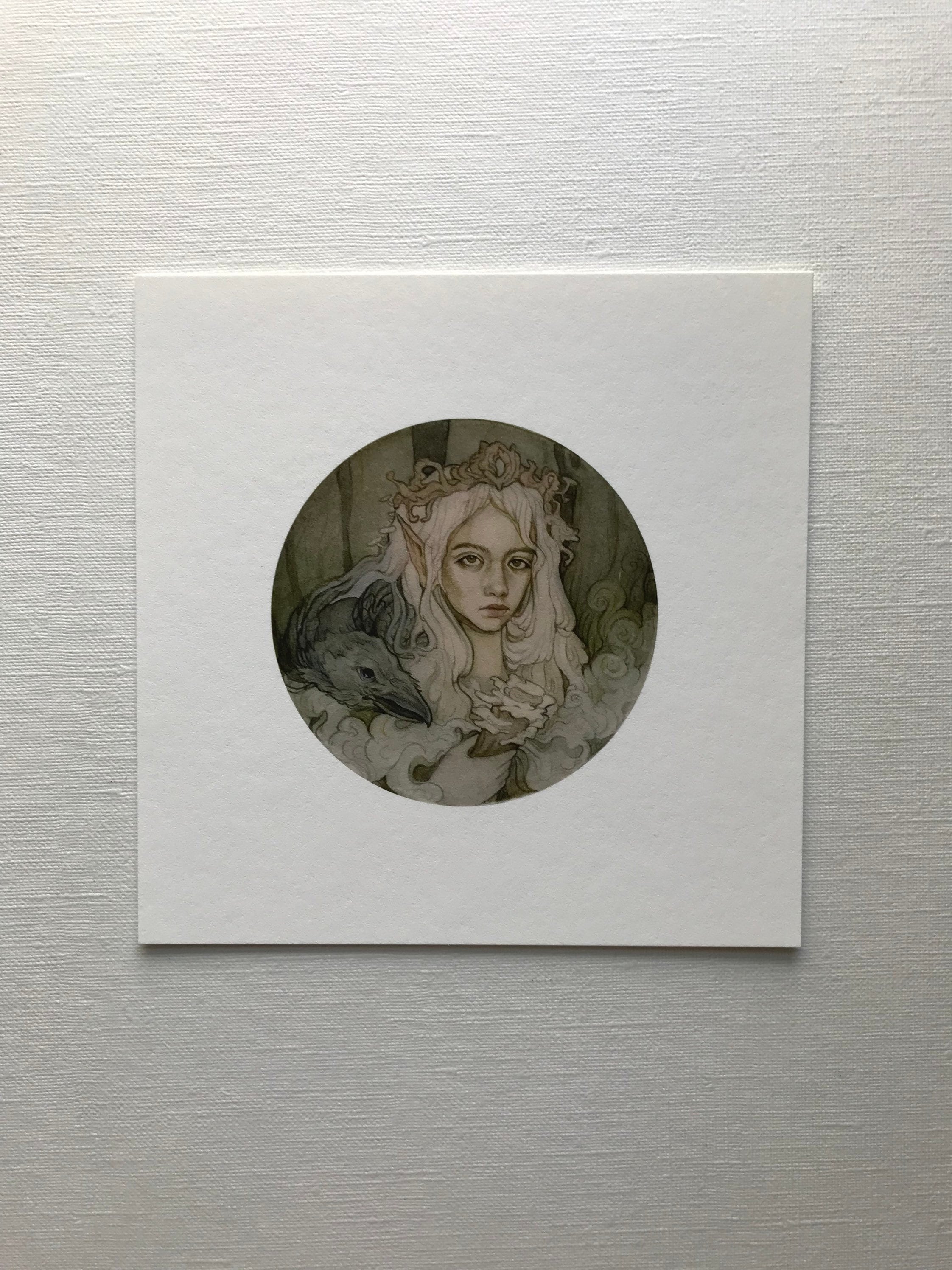 Woodland Fae Princess Print, Fantasy, Fairytale, Forest, Magical ...