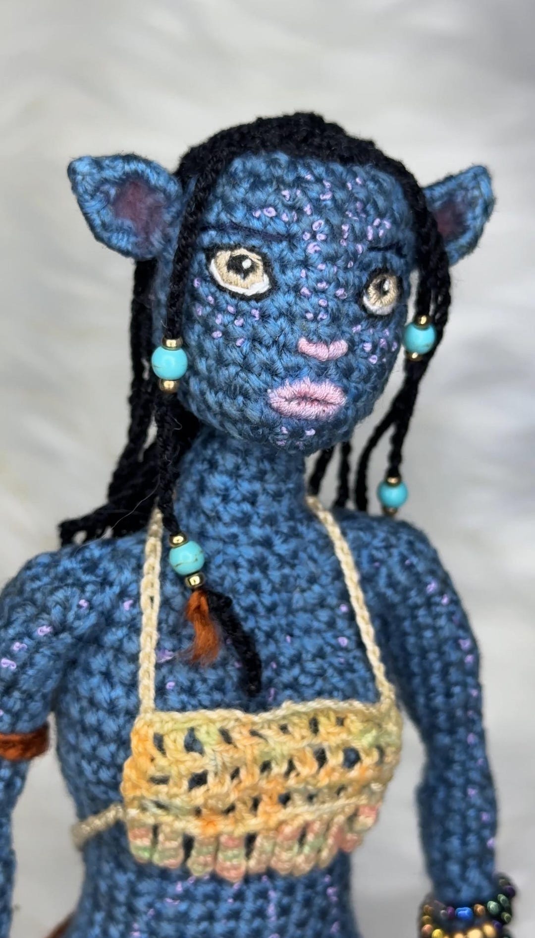 Handmade Avatar-inspired Crochet Doll | Custom Amigurumi Character ...