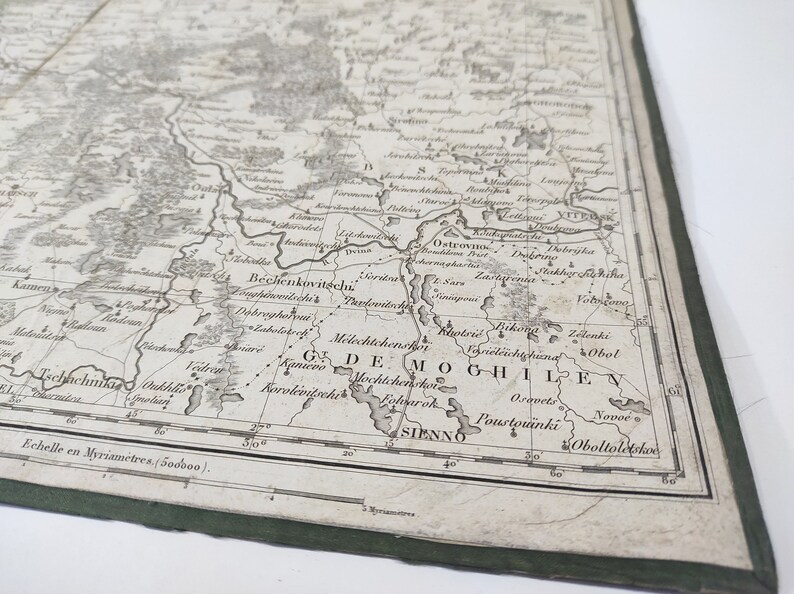 Pre-soviet Military Map Region of the Polotsk City - Etsy